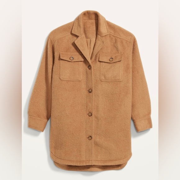 Old Navy | Jackets & Coats | Softbrushed Long Utility Shacket | Poshmark